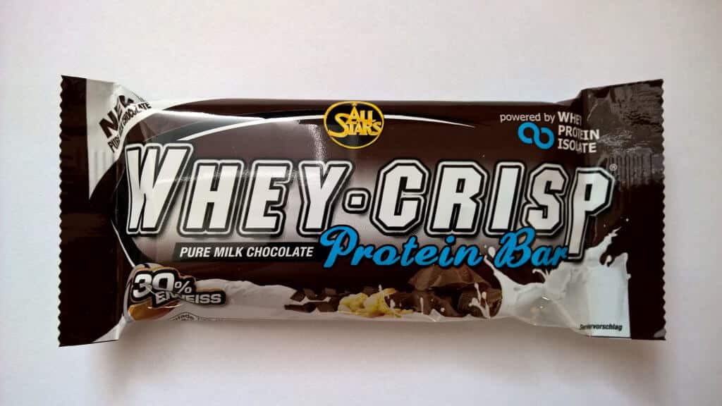 ALL STARS WHEY-CRISP Protein Bar Pure Milk Chocolate 50g Test & online ...
